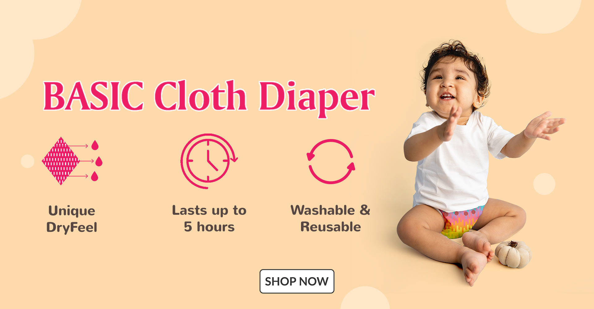 BASIC with 2 Dry Feel Pads – BASIC for Baby